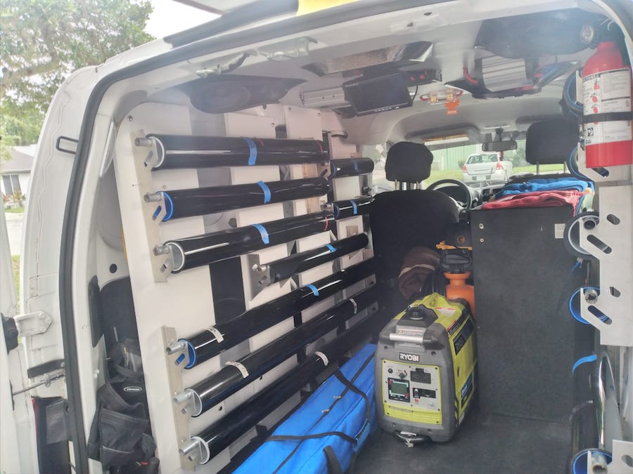 Tint Racks / Vinyl Racks / PPF Racks Holds 8 Rolls | premiumgard.com ...